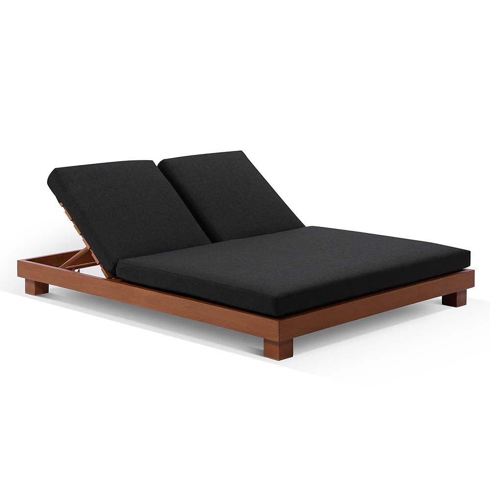 Elegant Design Teak Wood Beach Swimming Pool Sun Lounger From China