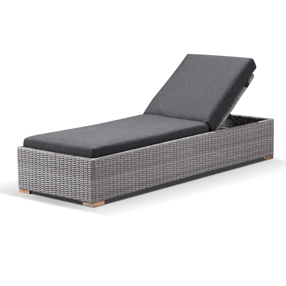 Simple Design Outdoor Aluminum Rattan Weaving Swimming Pool Sun Lounger ...